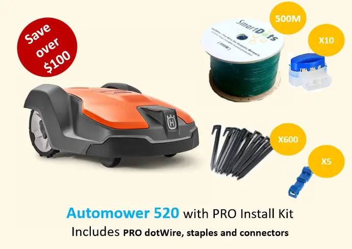 Automower 520 with PRO Install Kit | SmartDots